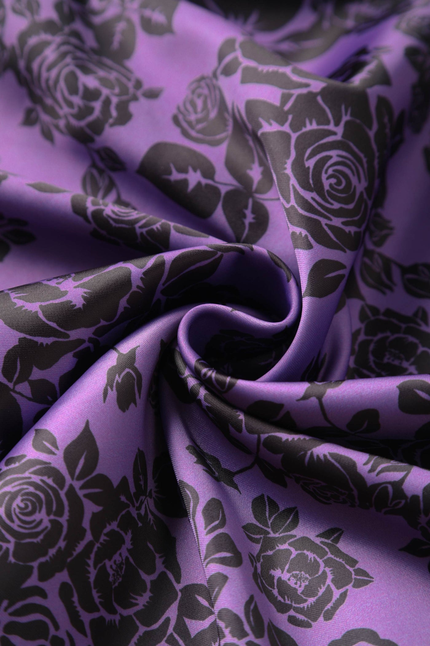 Grace Purple Rose Pleated Bust Dress