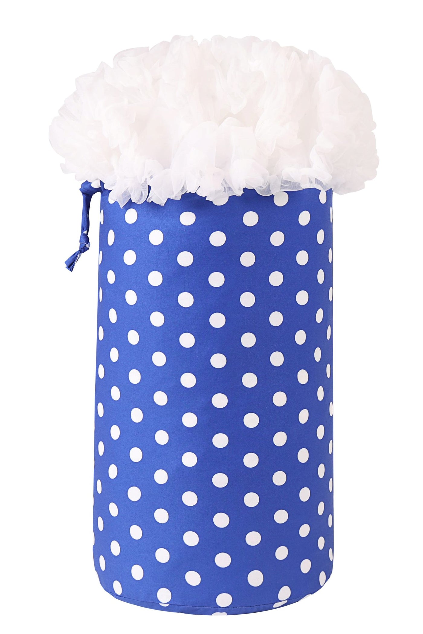 Polka Dot Petticoat Storage Bag for Two | Blue Cotton