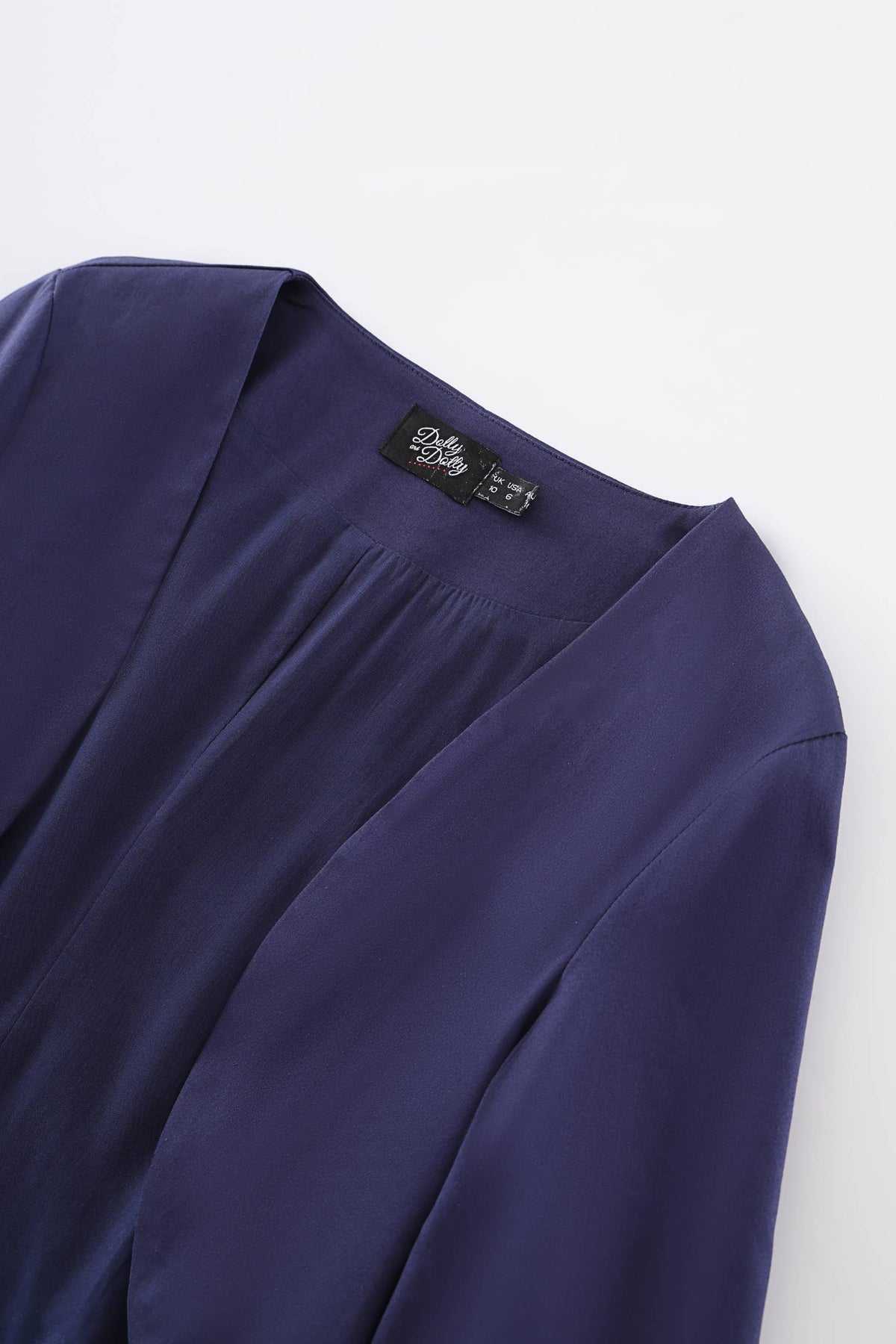 Lisette Navy Bolero Jacket | Vintage Cotton Layer