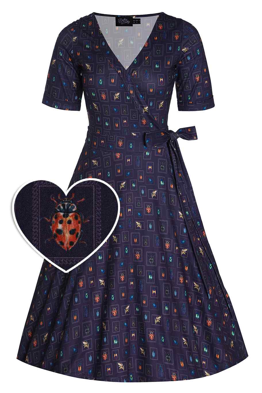 Matilda Bug Collection Wrap Dress