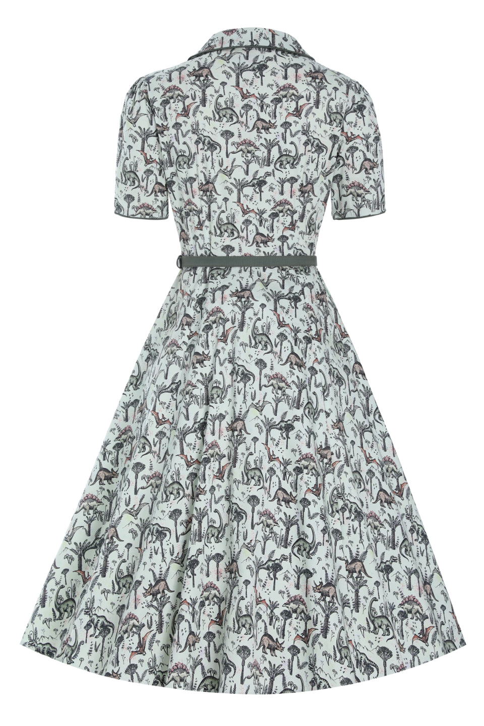 Penelope Dinosaur Forest Shirt Dress